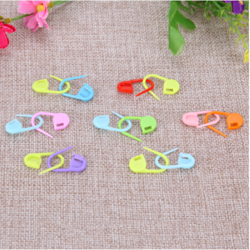 Locking Stitch Marker Lock Pins Plastic Ring Crochet Pins Markers ...