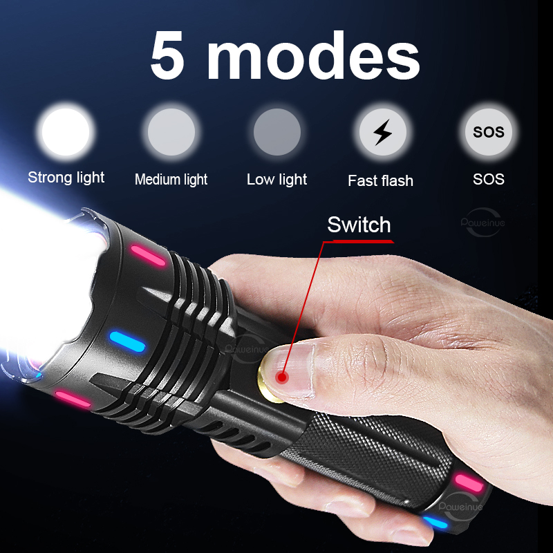800W high power laser light flashlight 100000 lumen original lampu ...