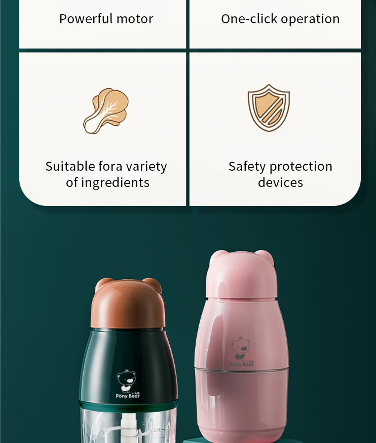 【Ready Stock】8 Gifts Baby Mini blender Electric Baby Food Grinder ...