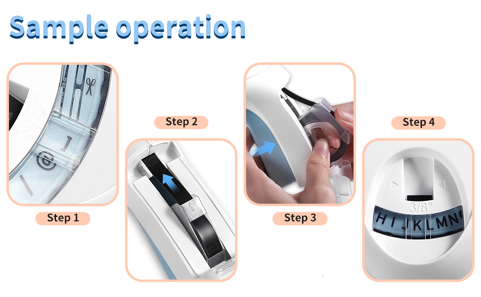 Embossing Label Maker Machine Replace Motex E202 Dymo 12965 1540 Manual ...