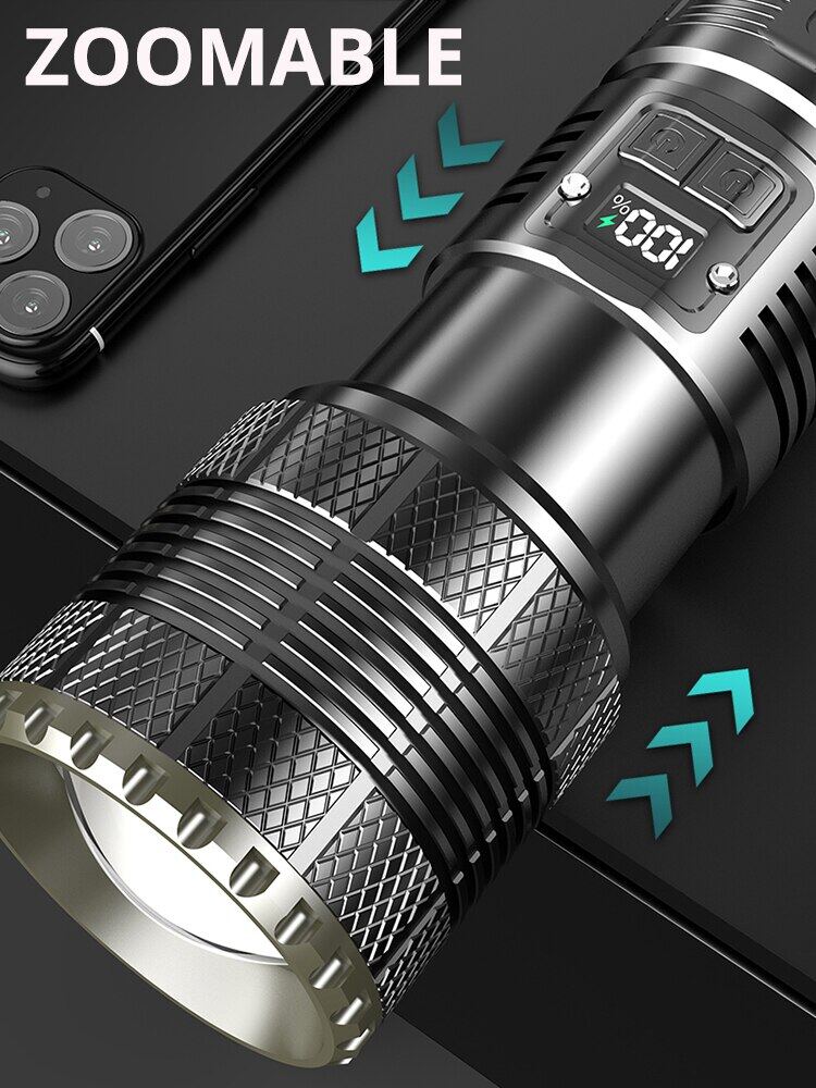 12000000LM 1000W flashlights heavy duty japan emergency light ...