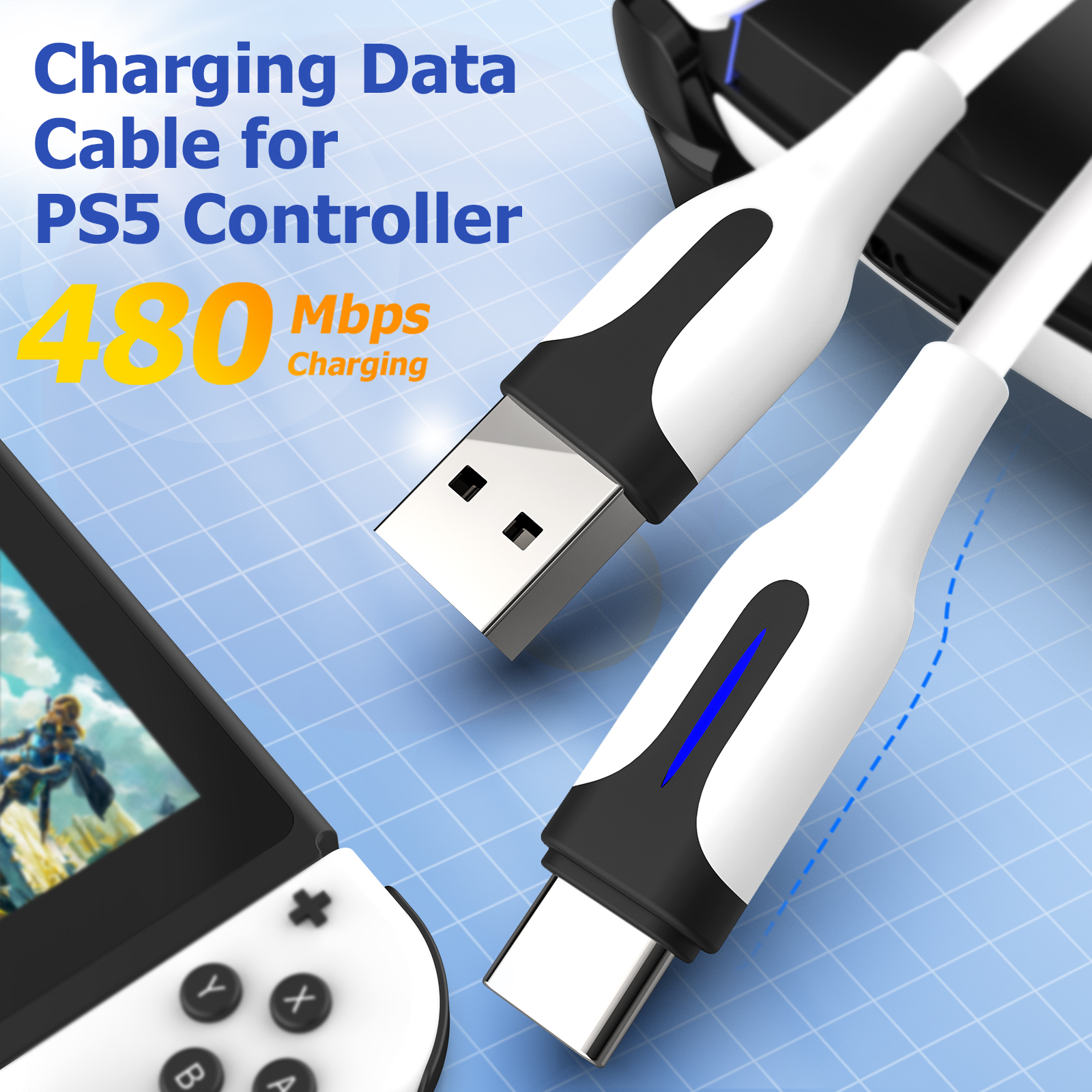 IINE Charging Data Cable 480Mbps USB to C Fast Charging Wire Compatible ...