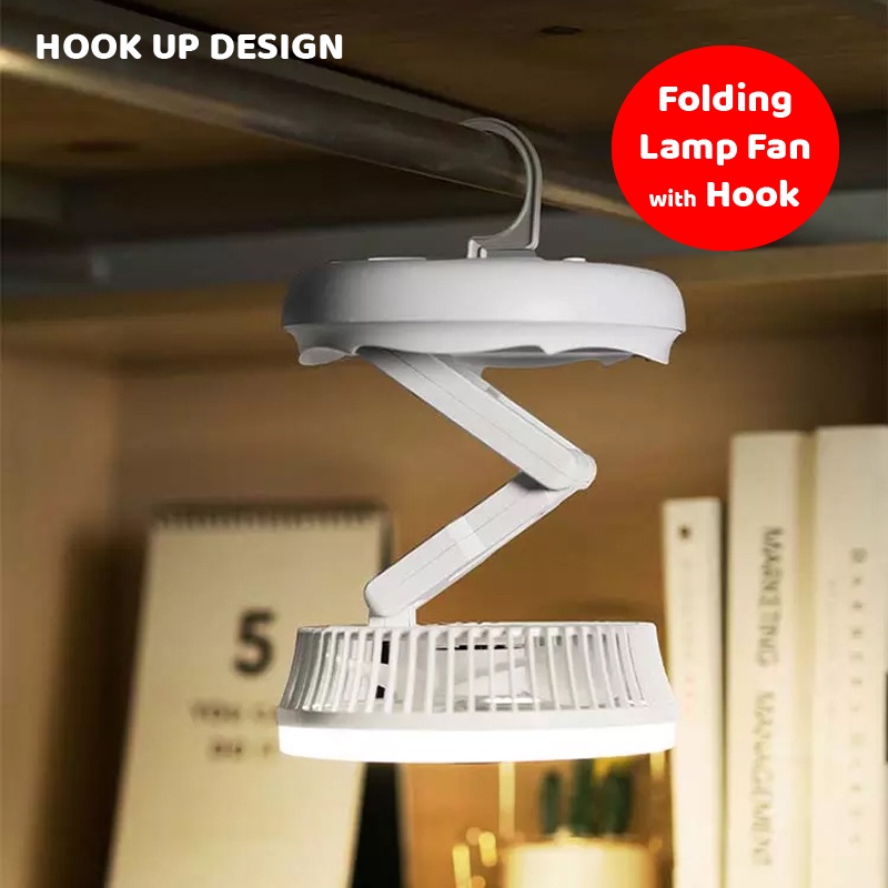 4 in 1 Rechargeable Fan Wall Folding Fan Cooling Fan Portable Desktop ...