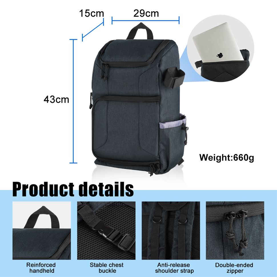 Selens Camera Bag Fashion Backpack Multi-functional Waterproof DSLR Bag ...