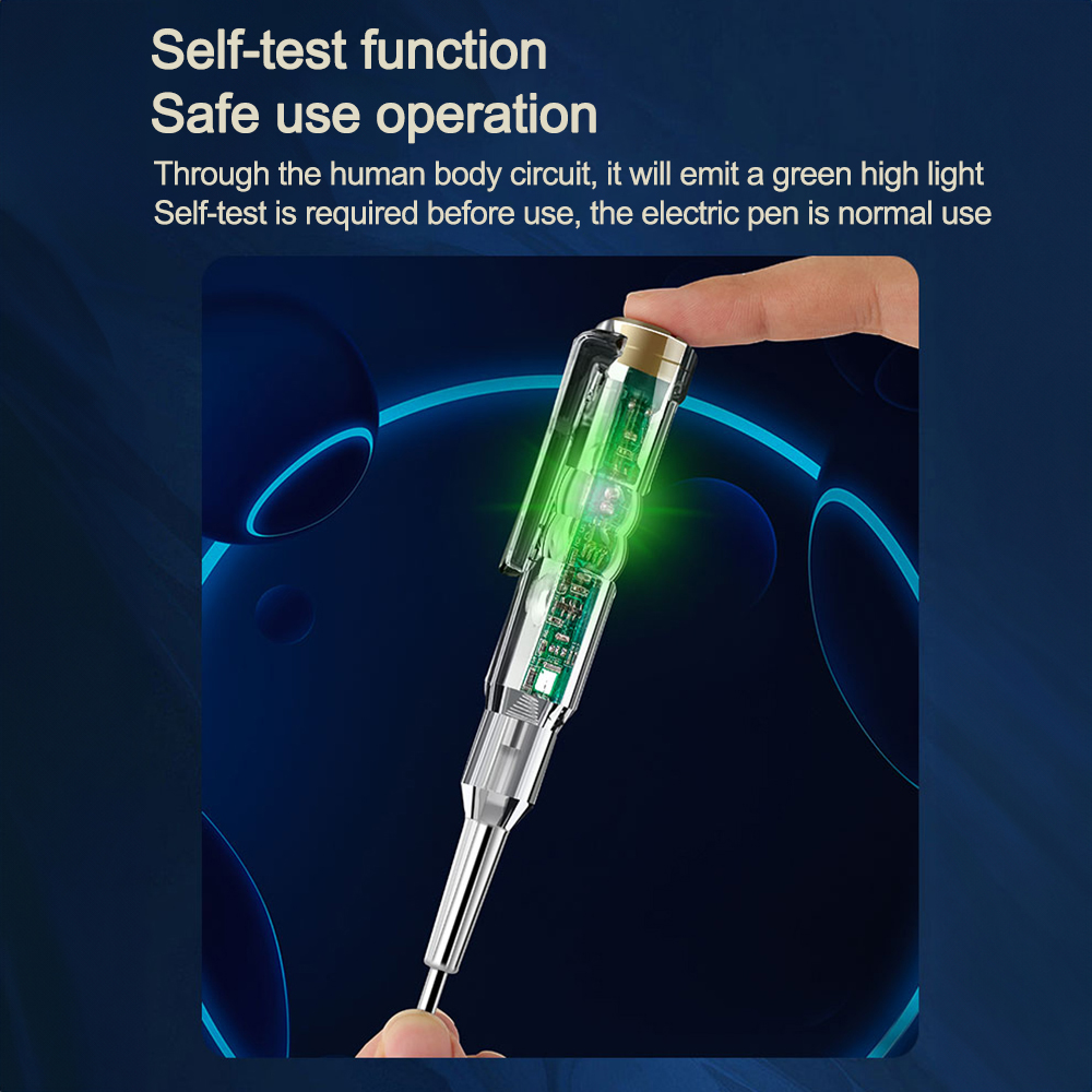 DIYMORE DM17 AC24-250V Slotted Screwdriver Test Pen, High Brightness ...
