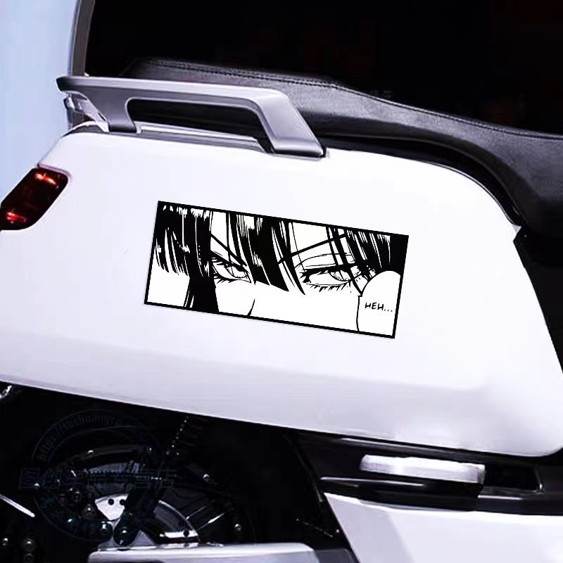 HL Animation stickers Eye decoration car stickers anime black and white ...