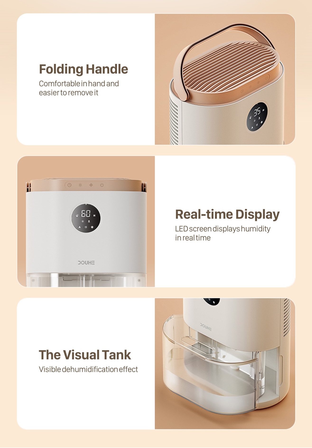 【MY STOCK】Xiaomi Douhe Dehumidifier for Home Bathroom Bedroom Air ...