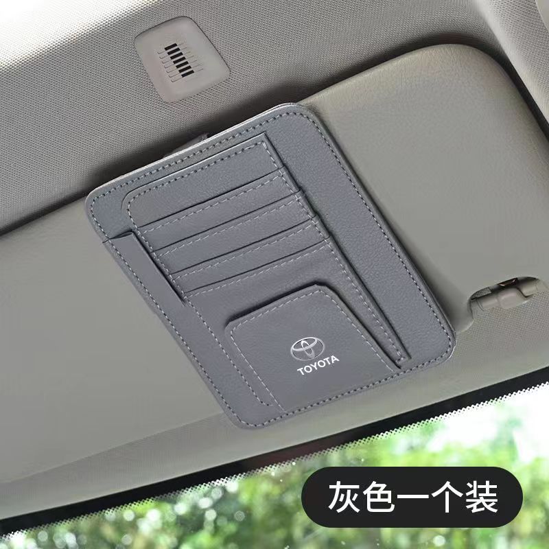 Car Card Holder Sun Visor Organizer For Toyota corolla Cross Yaris Vios ...