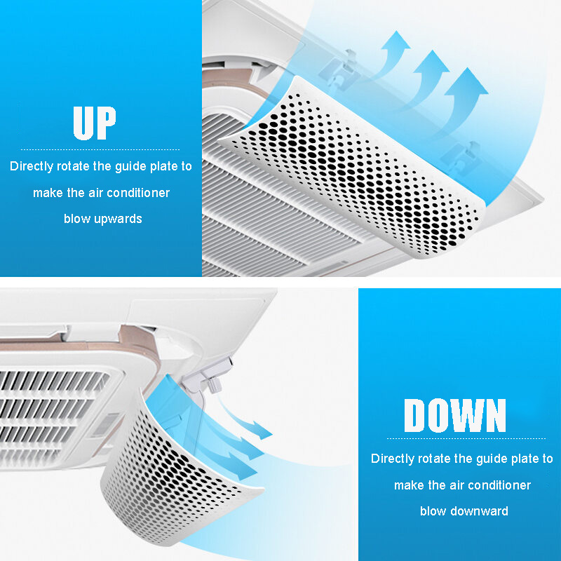 Air Conditioning Wind Deflector Anti Direct Bubbles Windscreen Blowing ...