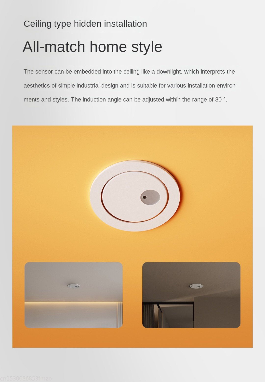 Linptech human presence sensor ES1 top mounted version, 6-meter sensing ...