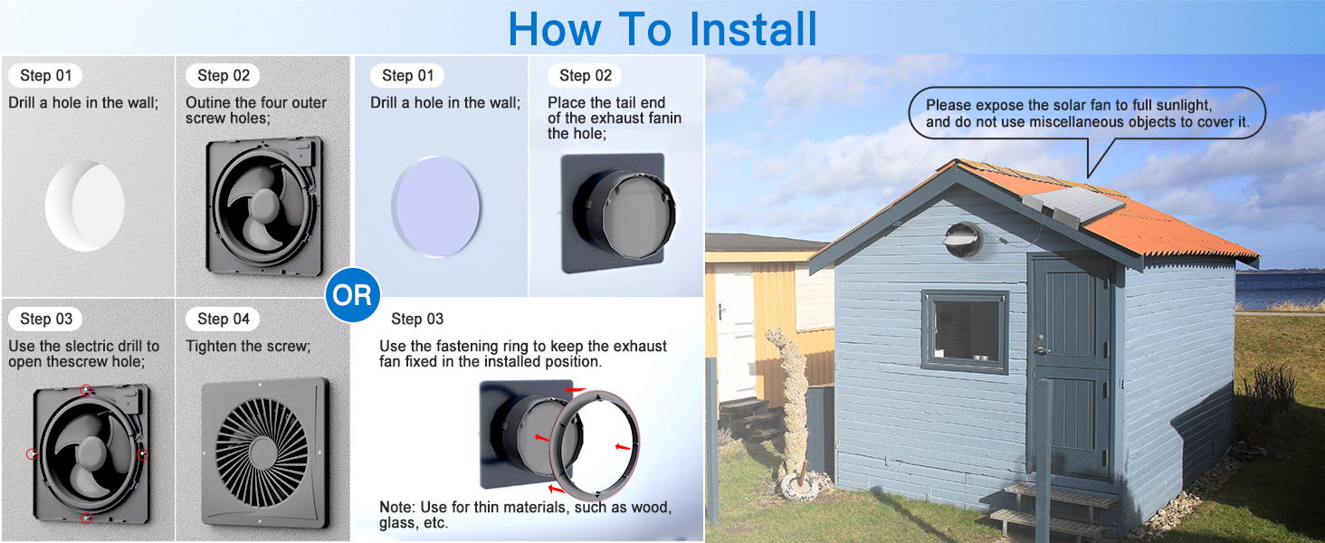 8 inch kipas angin kipas dinding aircond solar rumah kipas solar tahan ...