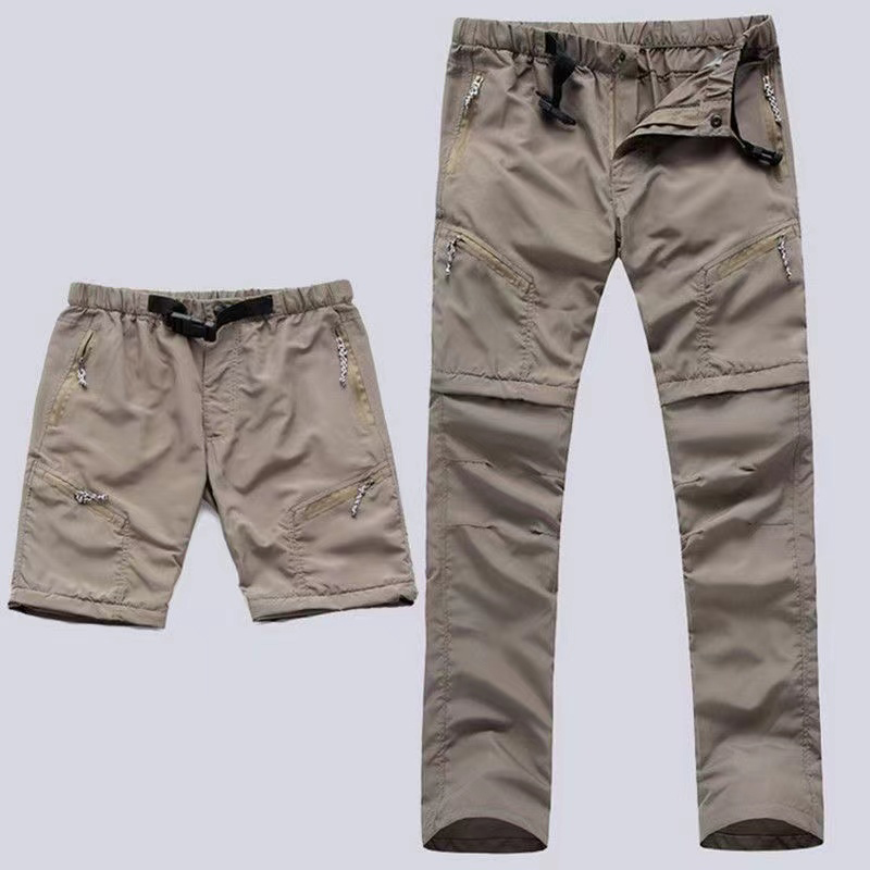 Men Pant Quick-drying Removable Pants Women Detachable Sport Outdoor ...