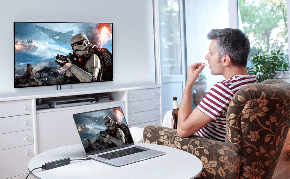 Lemorele TC70 7 In 1 USB-C Hub Aluminum Housing Multi Port Adapter PD 4K HDMI USB 3.0+USB 2.0 SD ...