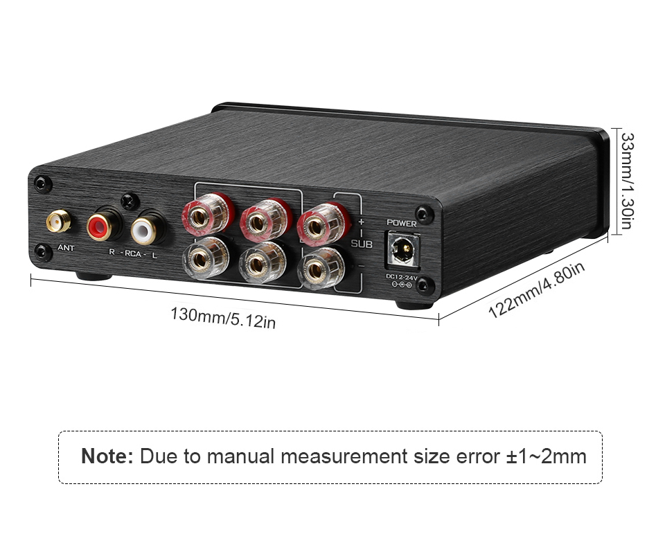 AIYIMA A03 Amplifier 50Wx2+100W TPA3116 Subwoofer Amplifier Bluetooth HiFi TPA3116D2 2.1 Digital ...