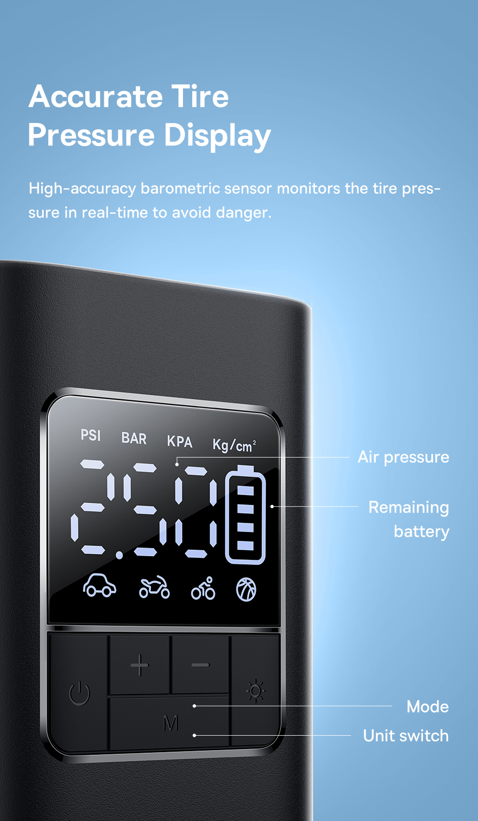 Baseus Wireless Car Air Pump Portable Air Compressor for Car ...