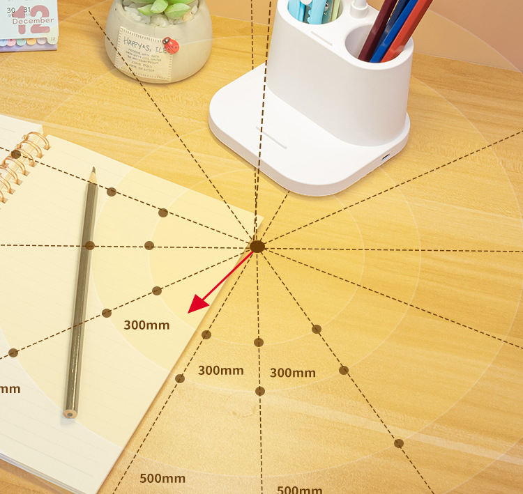 Study Table Lamp Eye-Caring LED Desk Lamp 3 Color Adjustable LED ...