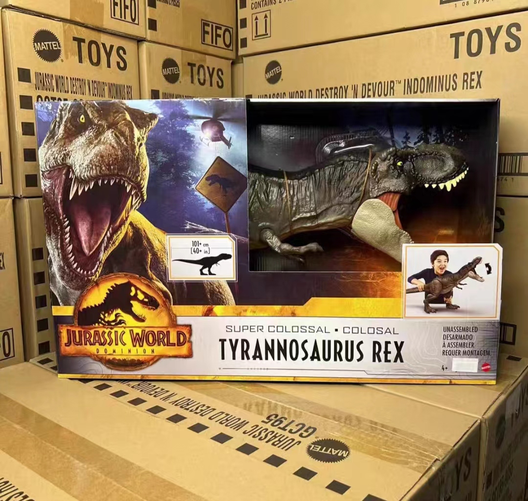Jurassic World Toys Super Colossal Tyrannosaurus Rex Action Figure Toy ...
