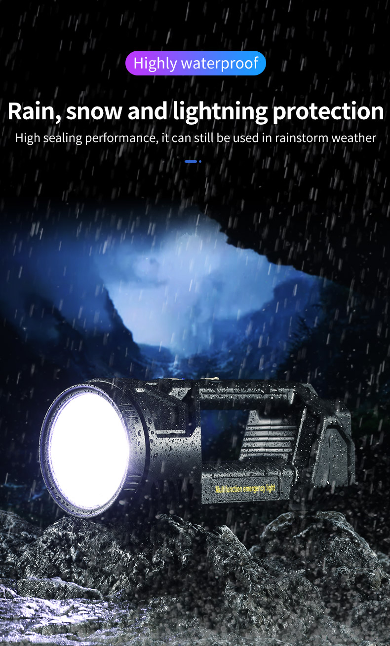Portable Light Spotlights LED Flashlight with Warm Light torch light ...
