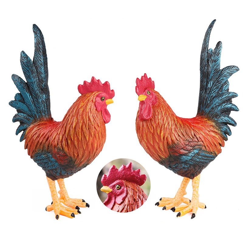 poultry rooster simulation model children cognitive toys animal props ...