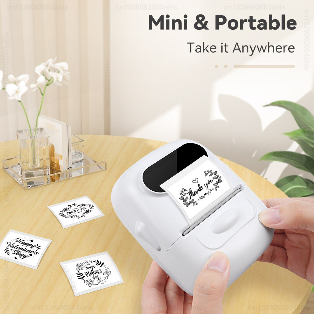 Marklife P50 Barcode Label Printer Labeling Maker Machine Mini Portable ...