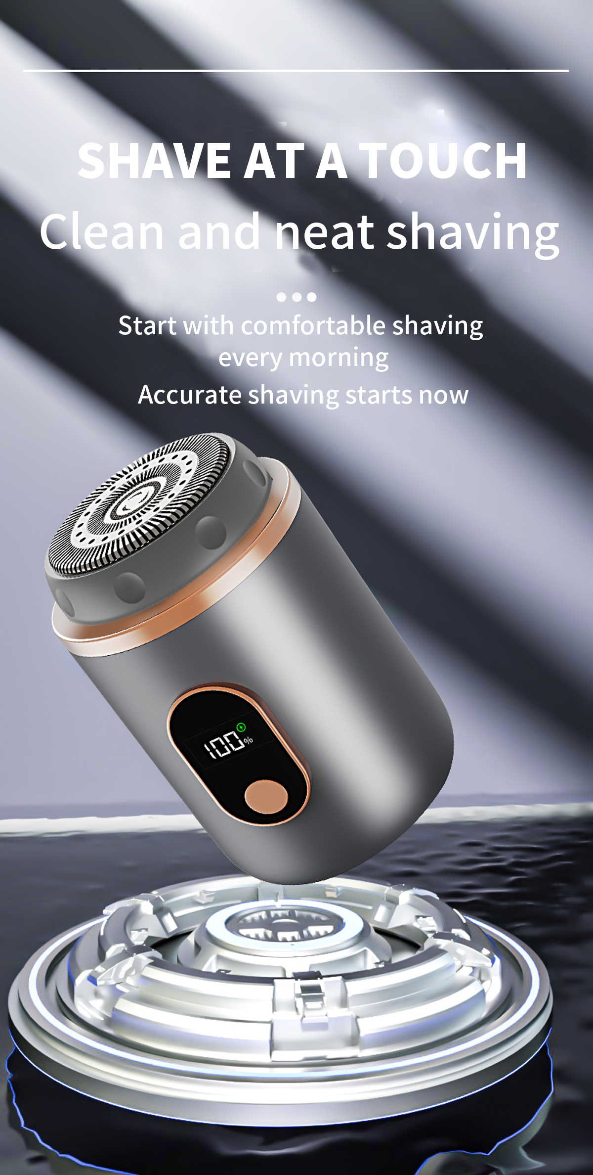 WPOI Electric Mini Shaver Waterproof USB Rechargeable Razor Mini-Shave ...