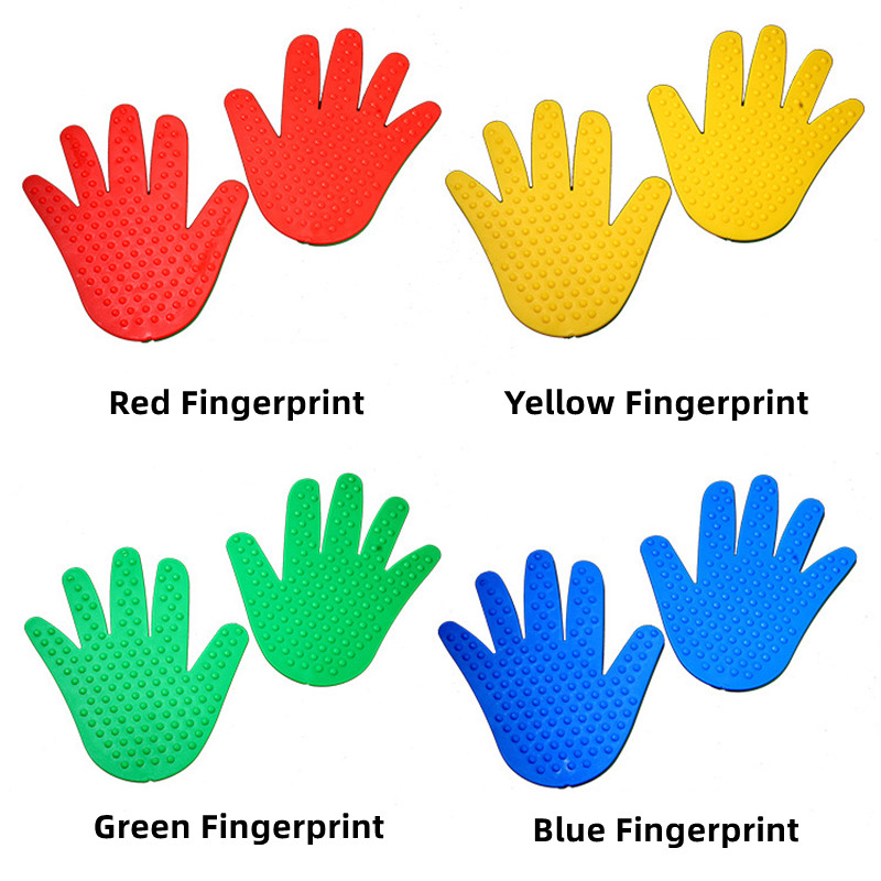 Children's sensory training toys 1Pair Kids Hand Foot Print Mat Hand ...