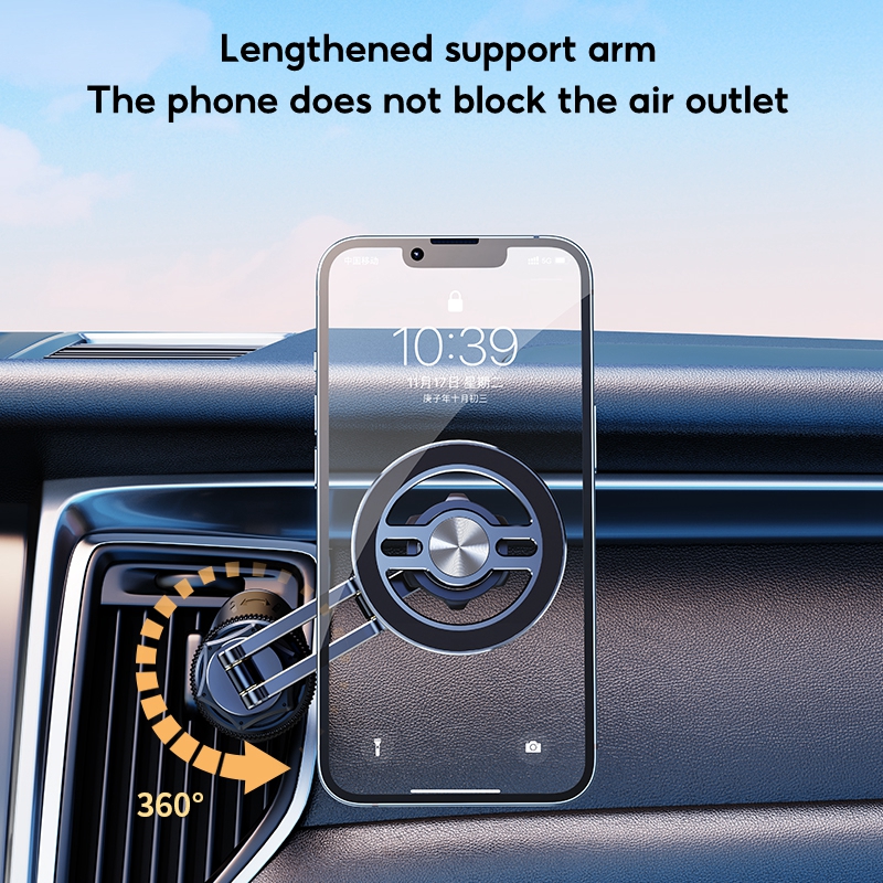 OATSBASF Magsafe Magnetic Car Phone Stand Air Outlet Anti-shake Mobile ...