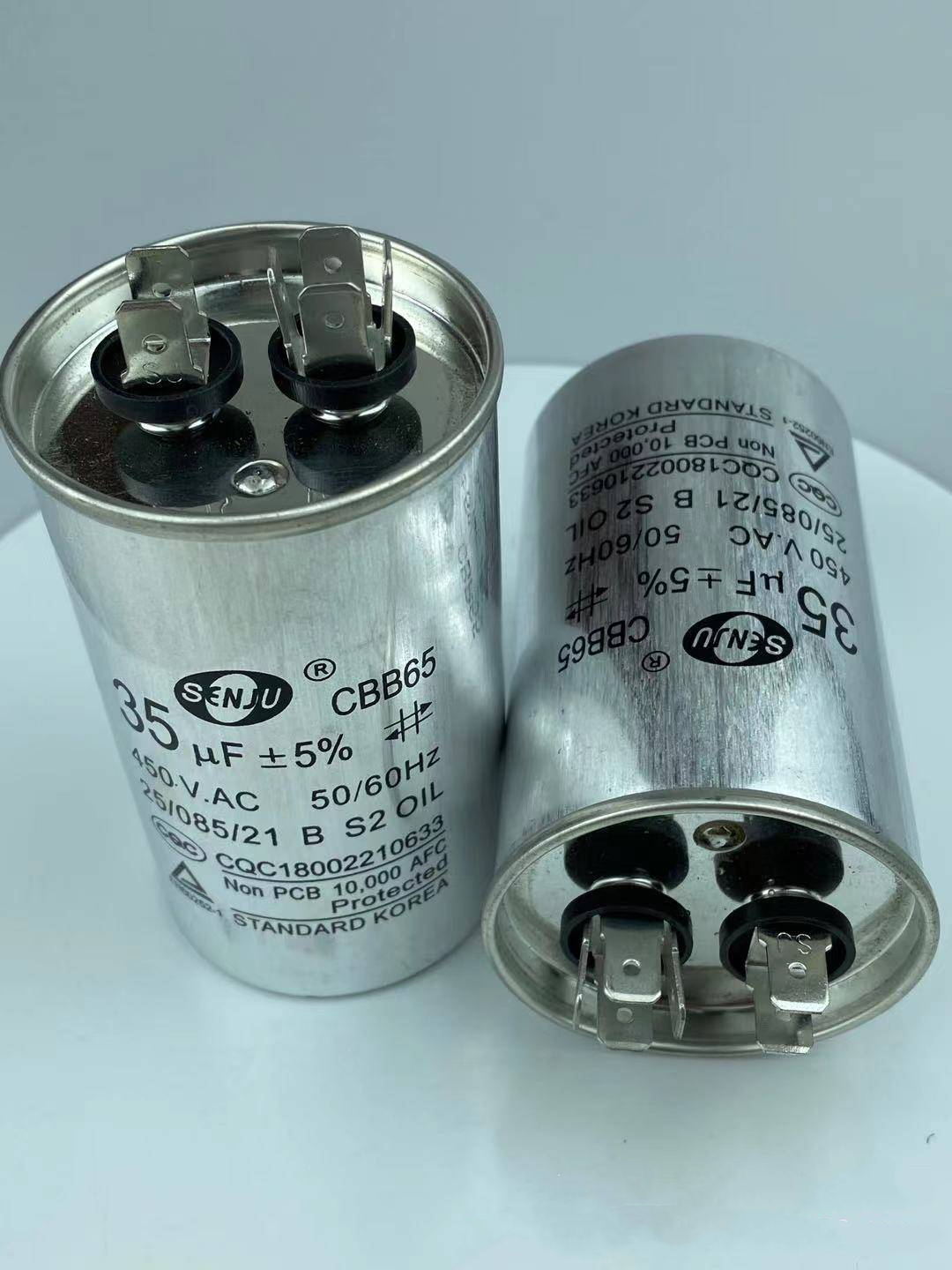 Cbb65 Air Conditioning Compressor Capacitor 5uf~100uf 450VAC Explosion ...
