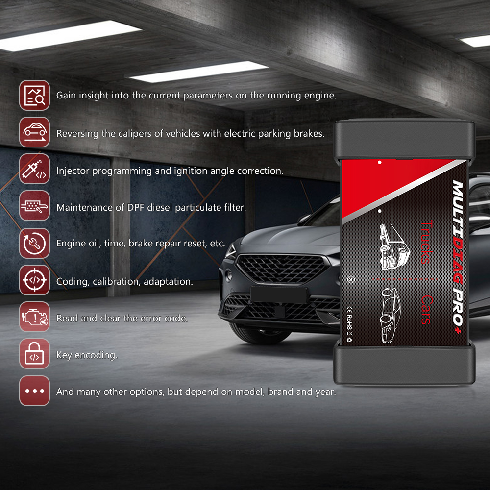 Multidiag Pro V3.0 2021.11 NEC Relays OBD2 Scanner Auto Tools For Truck For delphi TCS CDP OBD 2 ...