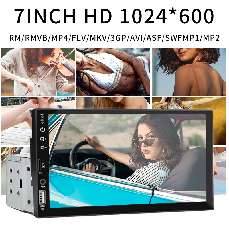Car Kereta Radio Stereo Bluetooth Touch Screen Mirro Link 1 Din 12V MP5 ...