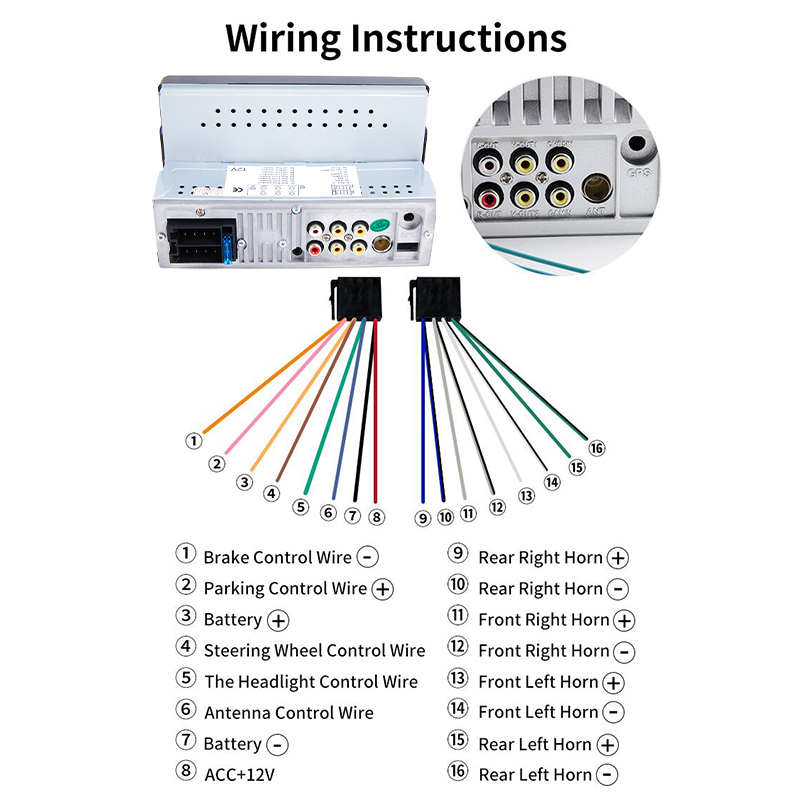 Car Kereta Radio Stereo Bluetooth Touch Screen Mirro Link 1 Din 12V MP5 ...