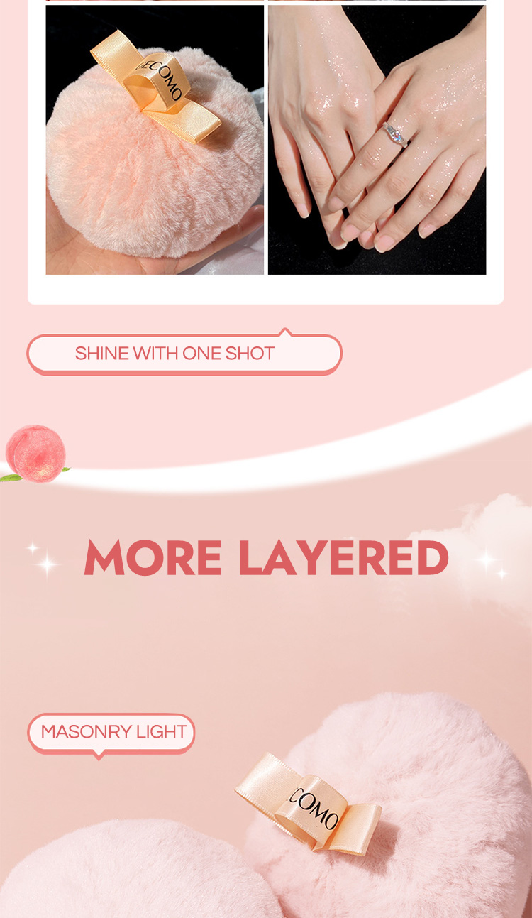 GECOMO Fairy Shiny Highlighter Ball, For Body Hair Highlights Pink ...