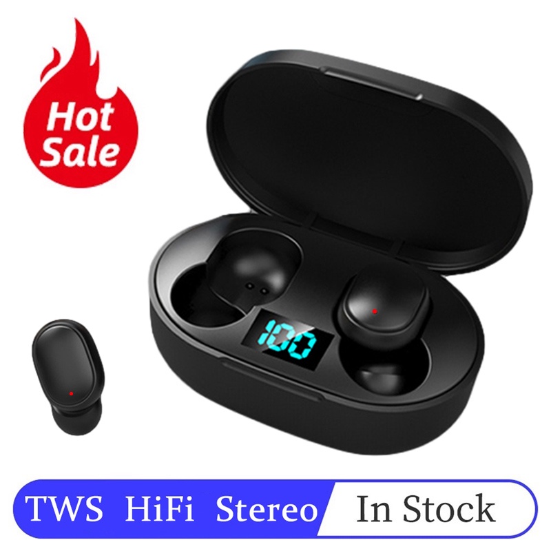 New E6S Earphone Bluetooth Wireless Earbuds With Microphone For iPhone ...