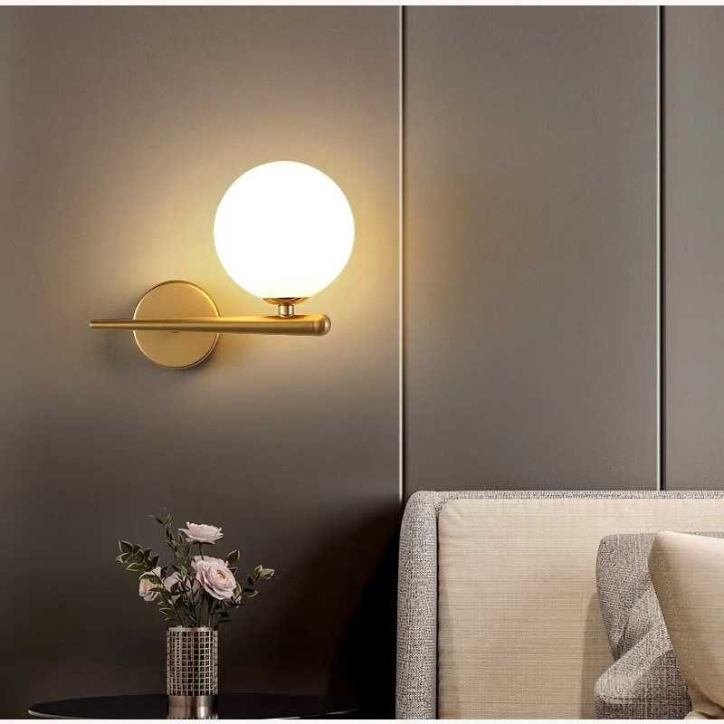 Nordic Wall Light Living Room Background Wall Lights Bedroom Bedside ...