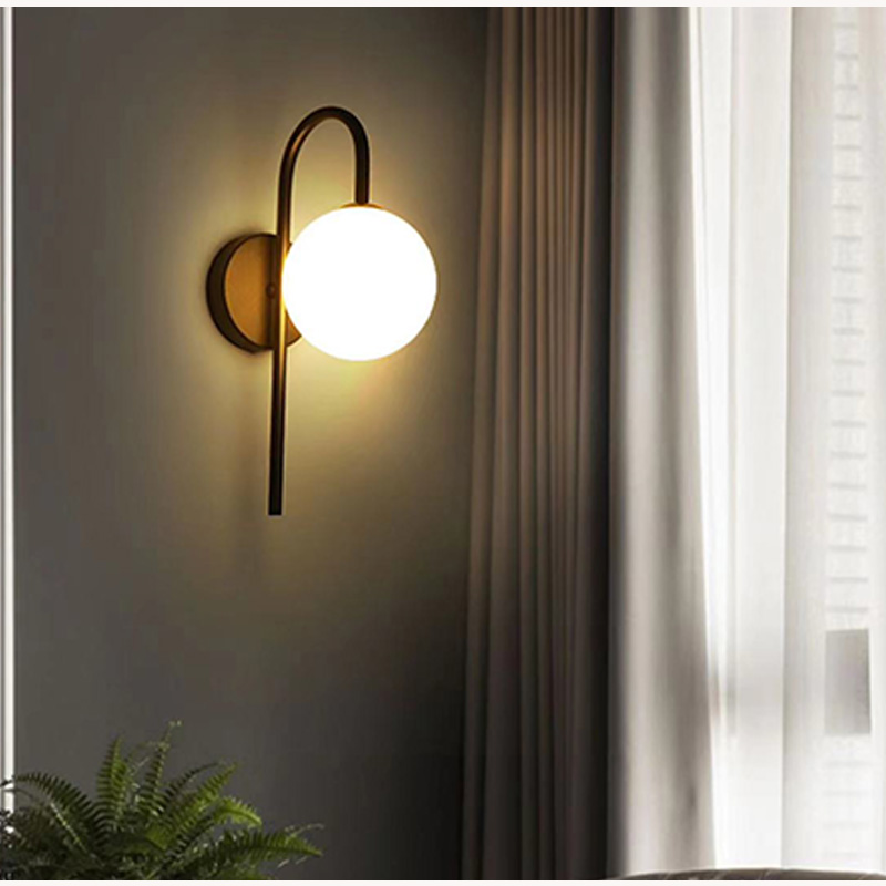 Nordic Wall Light Living Room Background Wall Lights Bedroom Bedside ...