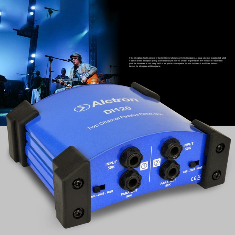 DI120 Two-Way Passive DI Box Impedance Converter DI BOX Stage Effect ...