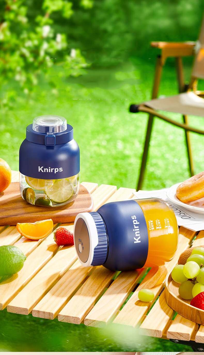 Knirps Juicer Cup Double Lids Outdoor Sports Camping Picnic Water ...