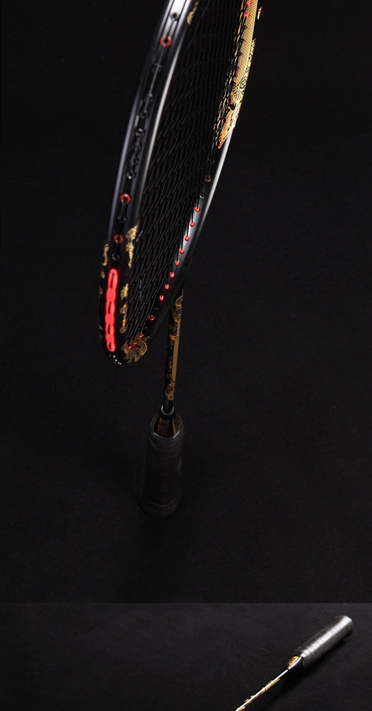 ALP TAJ 4U 82g 35LBS G5 100% Full Carbon Badminton Racket Golden Dragon ...