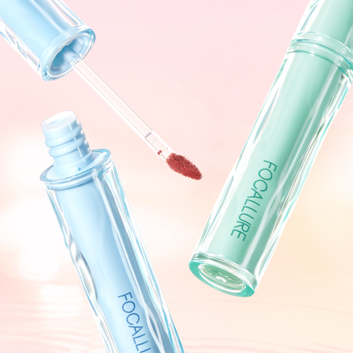 FOCALLURE Watery Lip Tint Pro-juicy Jelly Korean Glossy Plump Lip Gloss ...