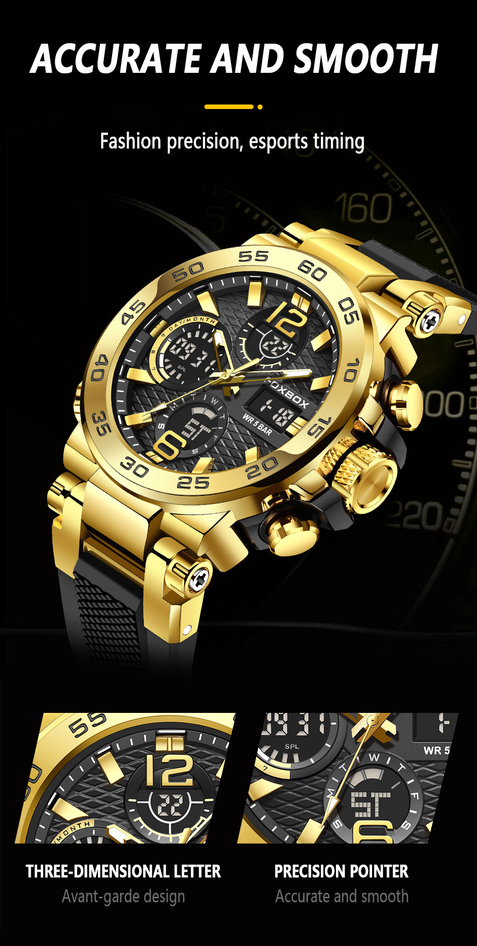 FOXBOX Jam Tangan Lelaki LIGE Digital Sport Watch For Men Swimming ...