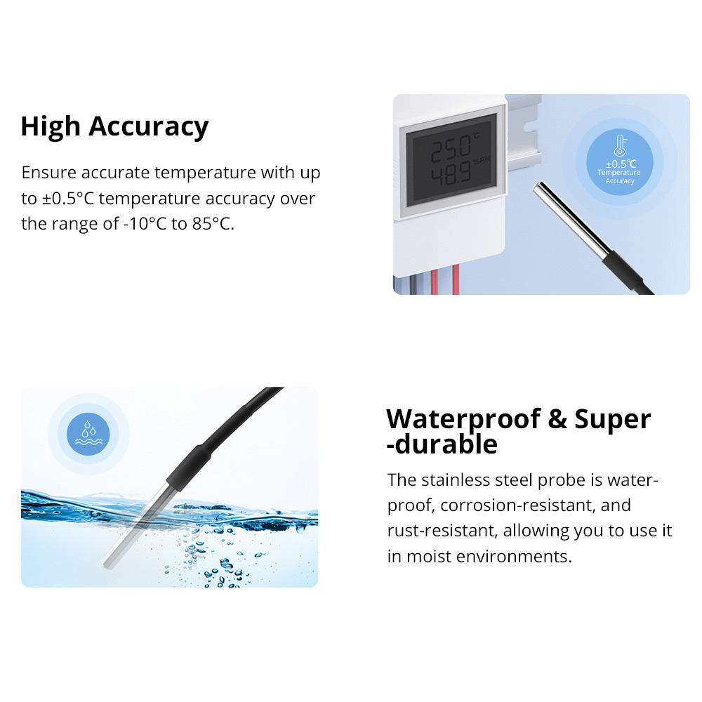 SONOFF WTS01 Waterproof Temp Sensor for TH Series | Shopee Malaysia