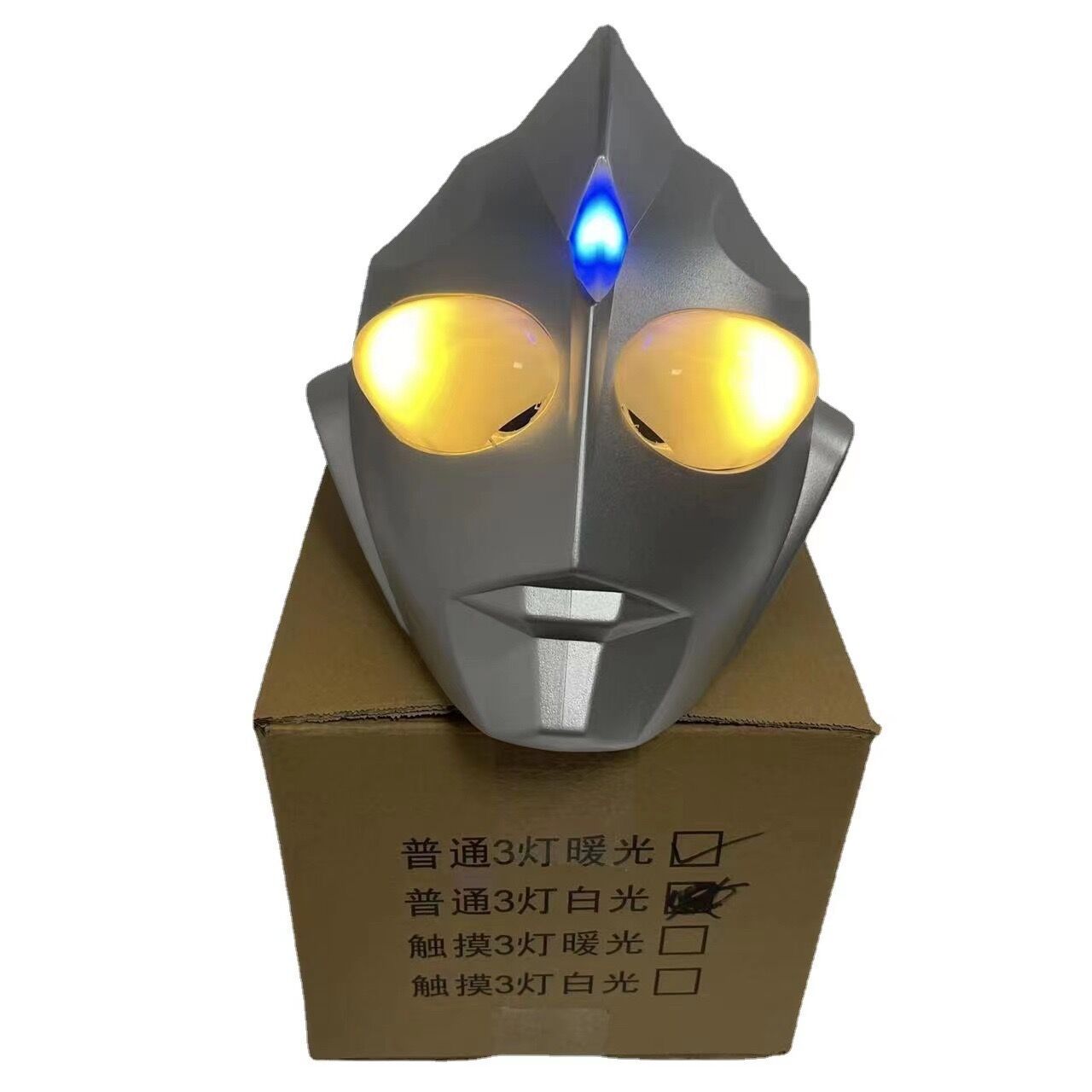Ultraman Mask Adult cos Tiga Headgear Helmet Children's Headgear Touch ...