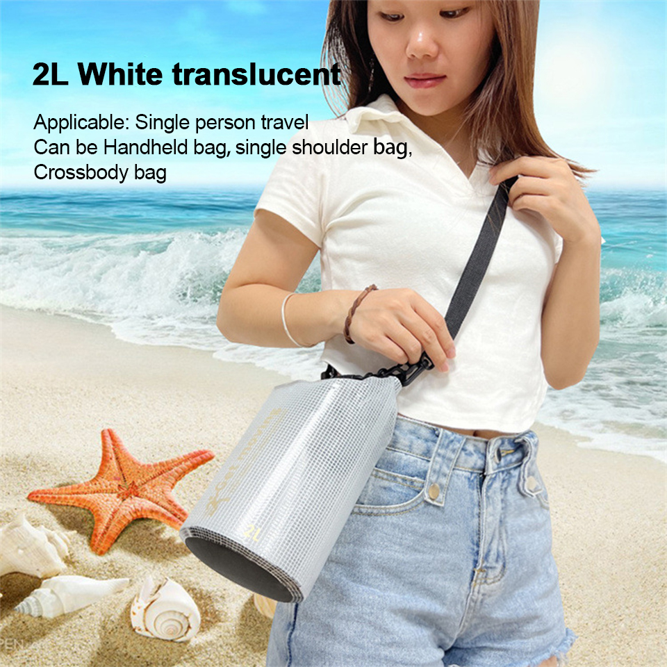 2L Drifting PVC Mesh Bags Outdoor Swimming Dry Bag Lightweight ...