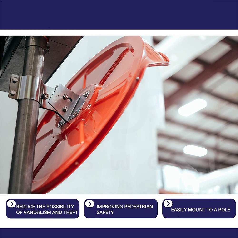 【COD】45 / 60 / 75CM CONVEX MIRROR OUTDOOR POLYCARBONATE TRAFFIC SAFETY ...