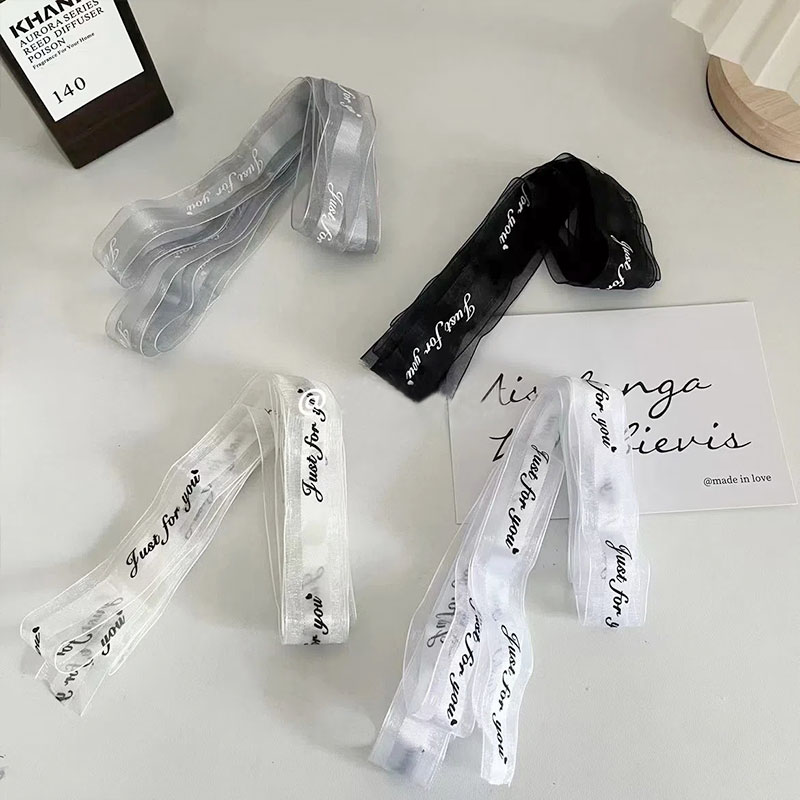 Ins Gift Packaging Ribbon Flower Bouquet Letter Wrapping Ribbons DIY ...