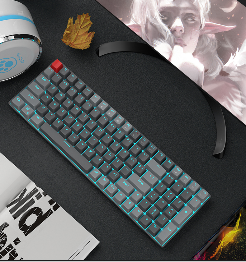 MageGee 100 Keys Mechanical Gaming Keyboard, Red Switch, 96% Compact ...