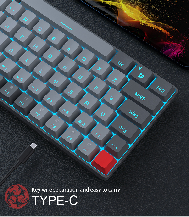 MageGee 100 Keys Mechanical Gaming Keyboard, Red Switch, 96% Compact ...