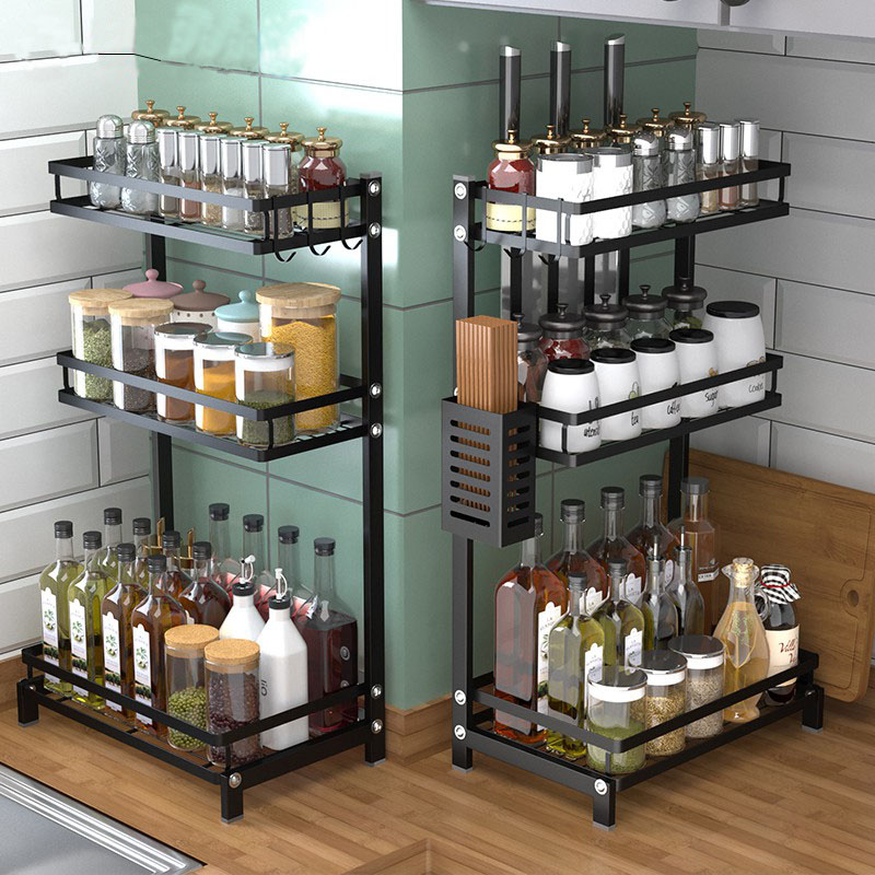 KAGK Spice Rack Rak Rempah Ratus Dapur Seasoning Storage Rack Condiment ...