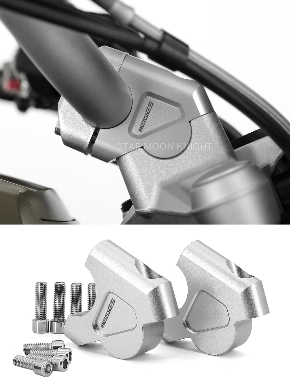 Handlebar Riser Clamp Back Move Mount For BMW R1200GS LC R1200GS ...