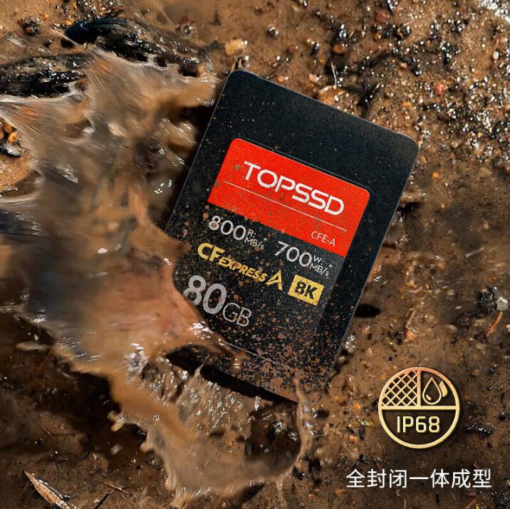 Topssd CFE-A 80GB/120GB CFexpress Type A Memory Card Up to 800MB/s 8K/30P Video for Sony A7M4 ...